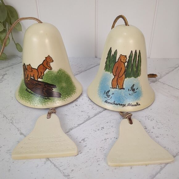 Accents | Vintage Alaska Ceramic Bell Windchimes Meranna Ceramics 1974 ...